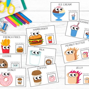 Partner Pairing Cards, Classroom Management, Pairing Cards, Peanut ...