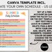 Summer Daily Schedule for Kids, Summer Schedule Printable Editable ...
