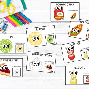 Partner Pairing Cards, Classroom Partner Cards, Pairing Cards, Peanut ...