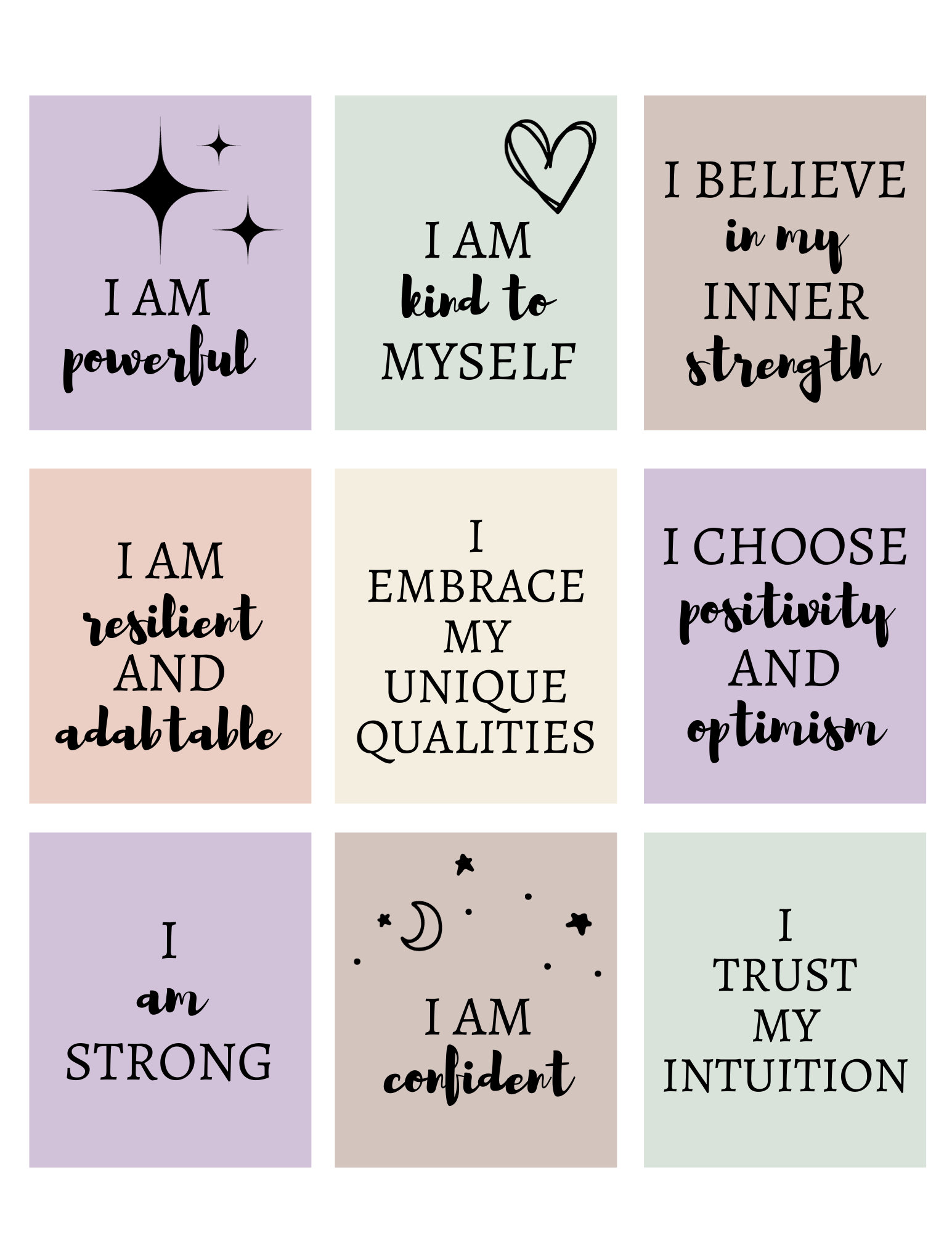 Affirmation Cards Teens, Positive Affirmation Cards for Teens and Pre-teens, Positive ...