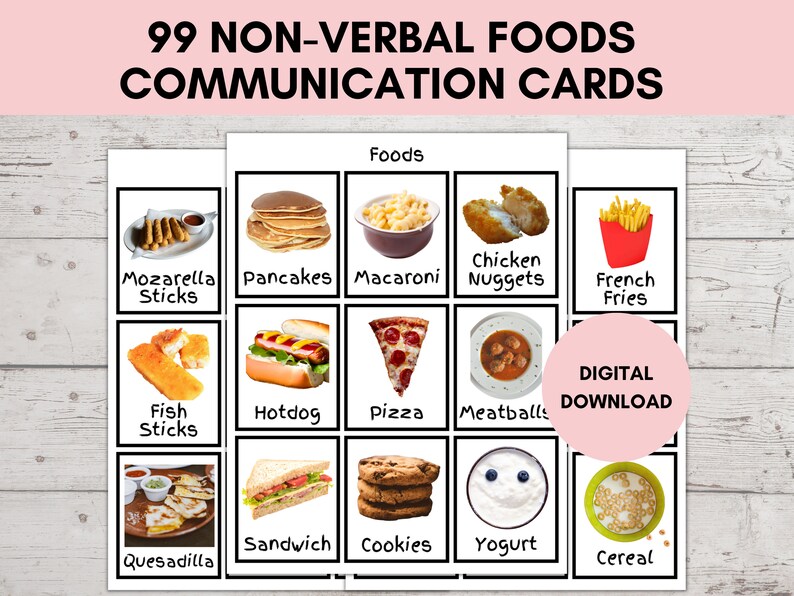 Nonverbal Communication Cards Visual Board Flash Cards - Etsy
