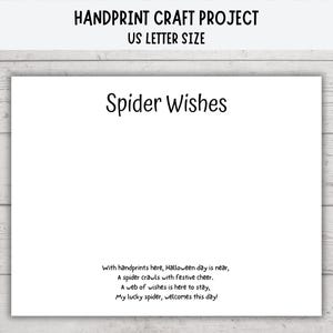 Halloween Spider Handprint Art, Handprint, Happy Halloween Handprint ...