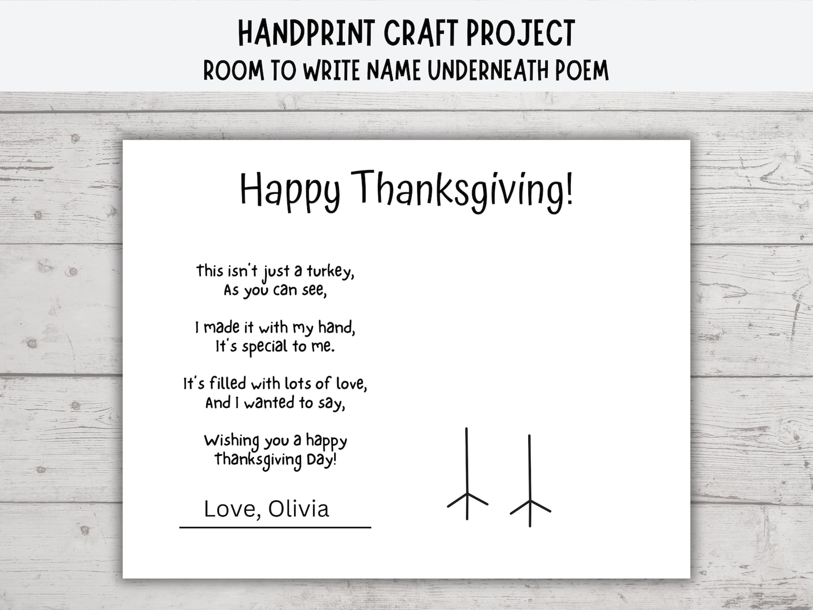 Thanksgiving Turkey Handprint Craft, Happy Thanksgiving Handprint Art ...