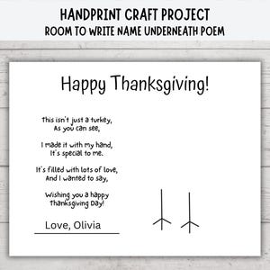 Thanksgiving Turkey Handprint Craft, Happy Thanksgiving Handprint Art ...