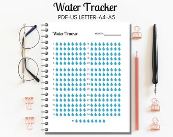 Water Intake Planner - Etsy