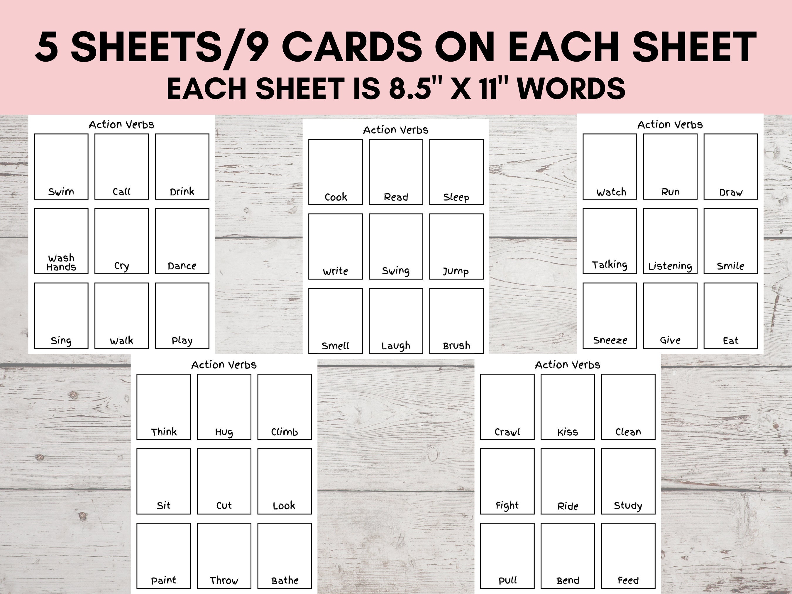 Nonverbal Communication Cards, Visual Board, Flash Cards Special Needs ...