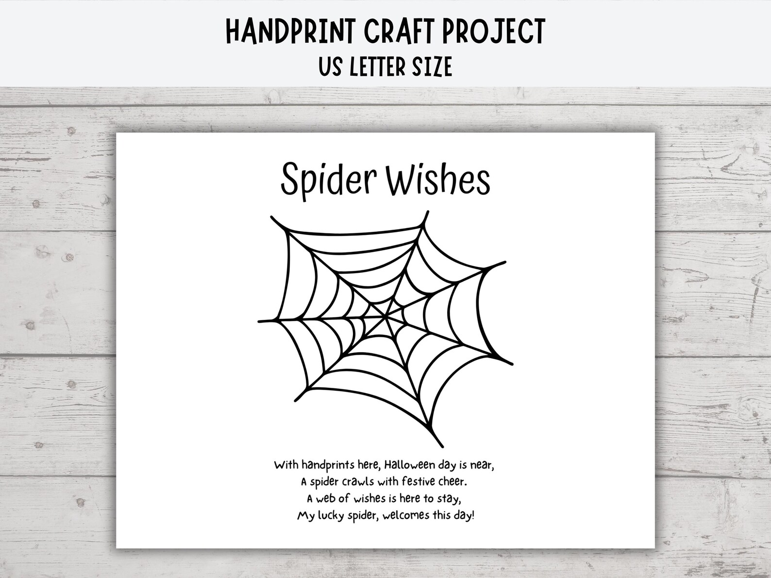 Halloween Spider Handprint Art, Handprint, Happy Halloween Handprint ...