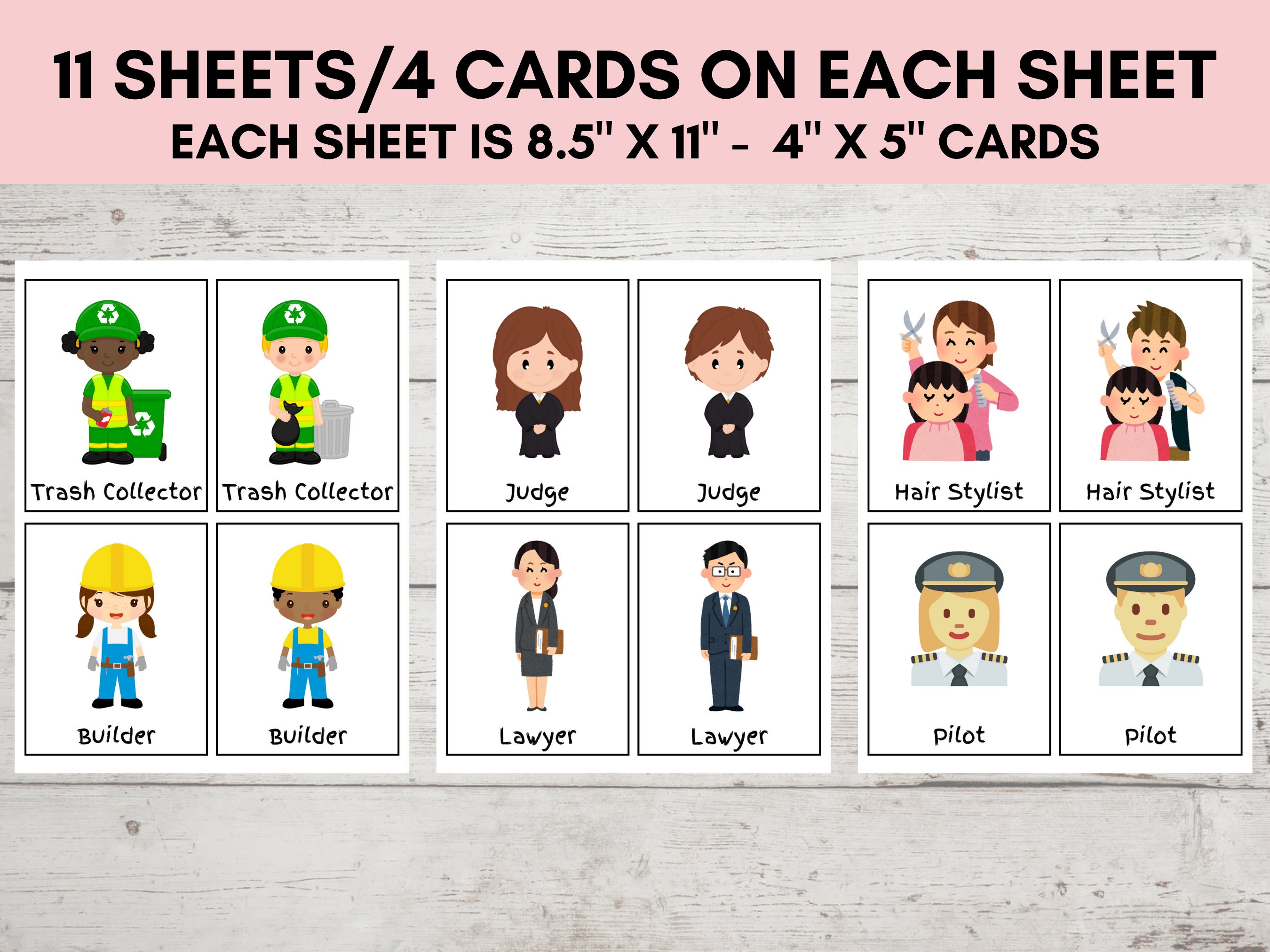 Community Helpers Flashcards, Professions Flashcards, Community Helpers ...