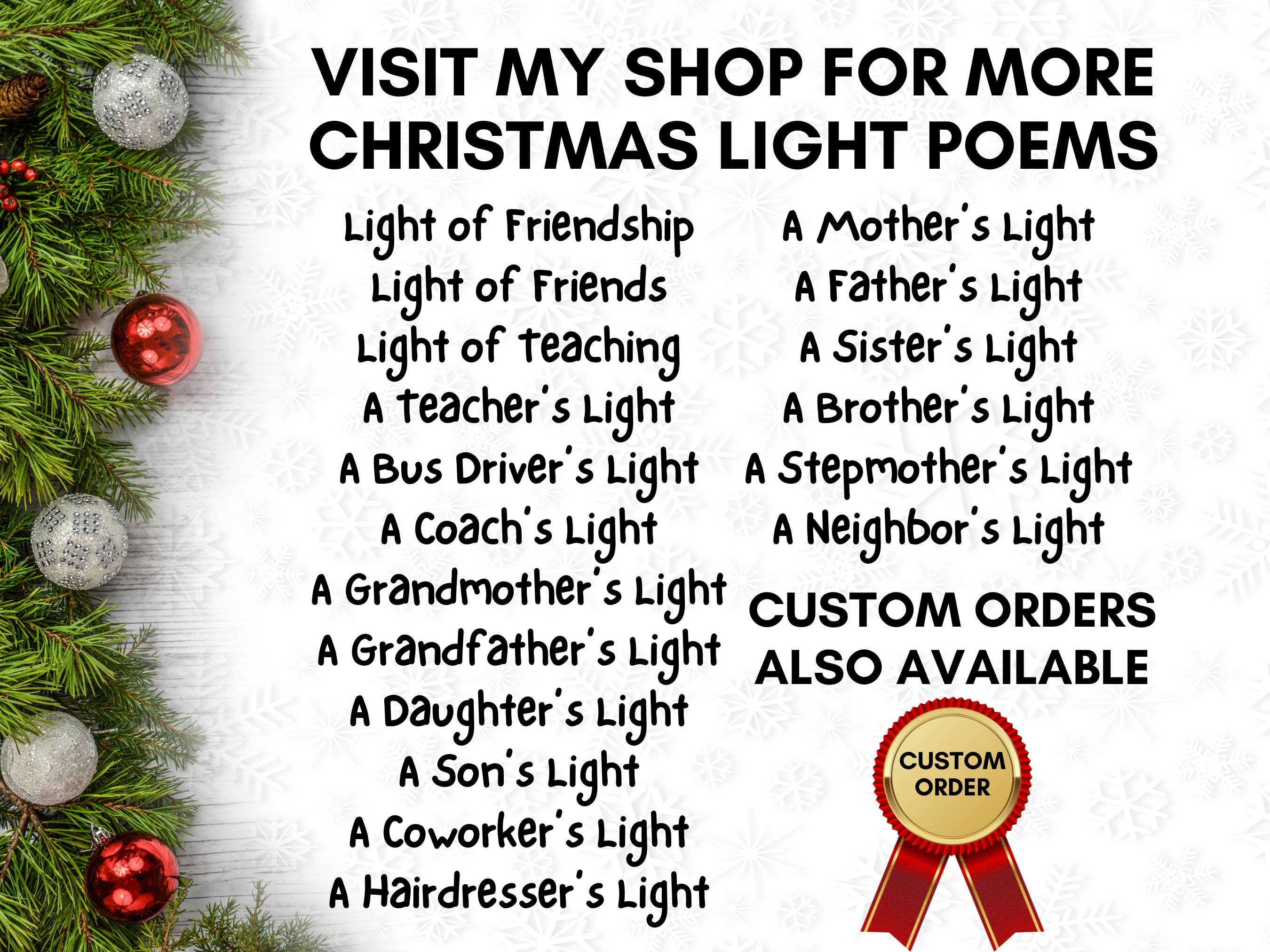 A Brother's Light Card Tag in 3 Sizes, Christmas Tags, Printable Card ...