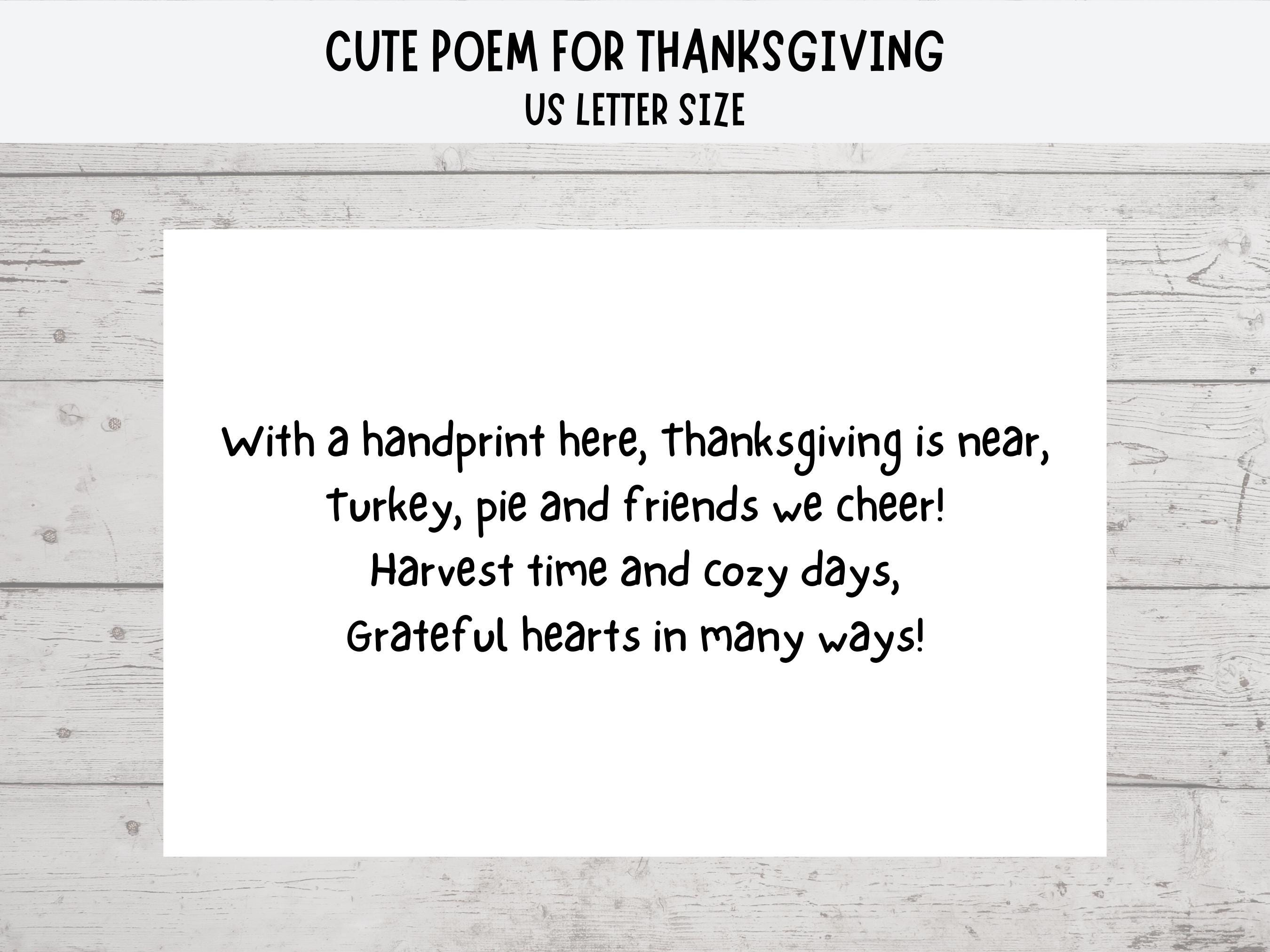 Thanksgiving Handprint Craft 2025, Happy Thanksgiving Handprint Art ...