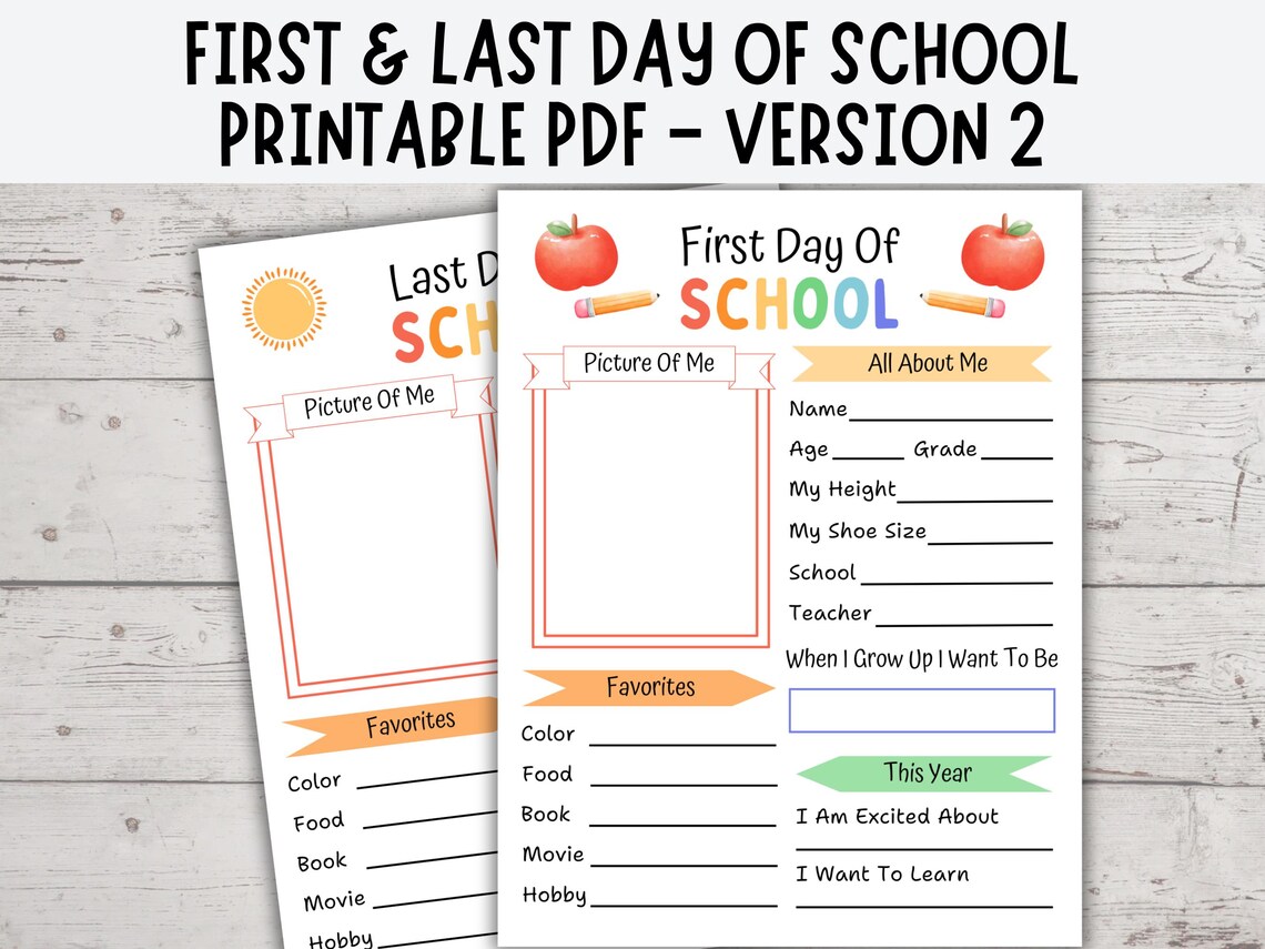 First Day of School Interview, Back to School Printable, Back to School ...