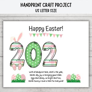 Easter Handprint Craft, 2025, Spring Easter Handprint Template, Easter ...