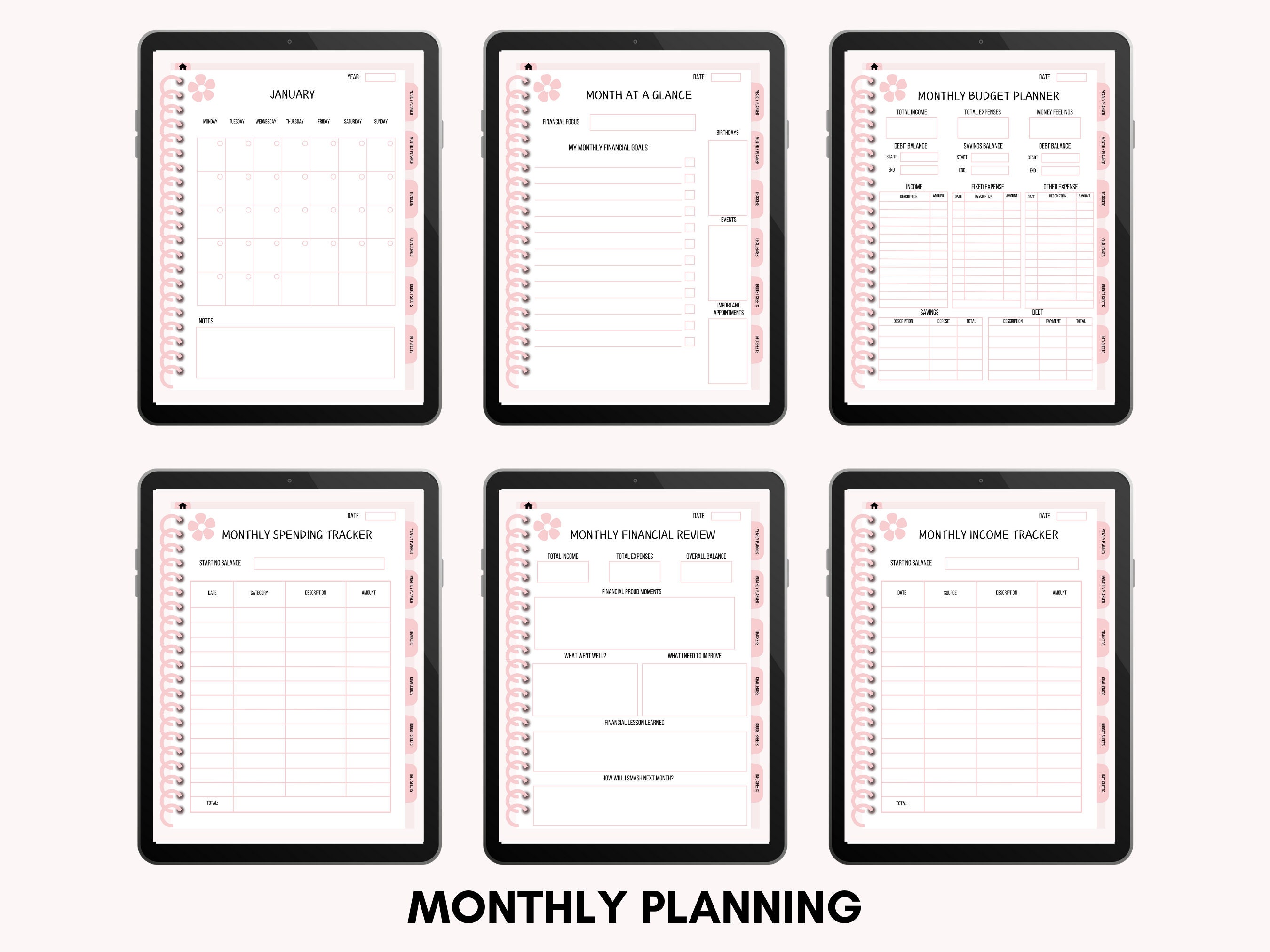 Digital Budget Planner, Goodnotes Finance Tracker iPad Budget Planner ...