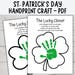 Clover Handprint Craft, St. Patrick's Day Handprint Template, Shamrock ...