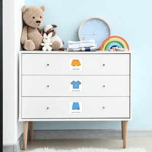 Kids Dresser Labels, EDITABLE & PRITNTABLE Closet Storage Labels ...