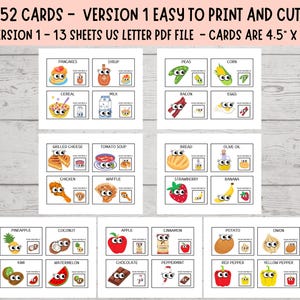 Partner Pairing Cards, Classroom Partner Cards, Pairing Cards, Peanut ...