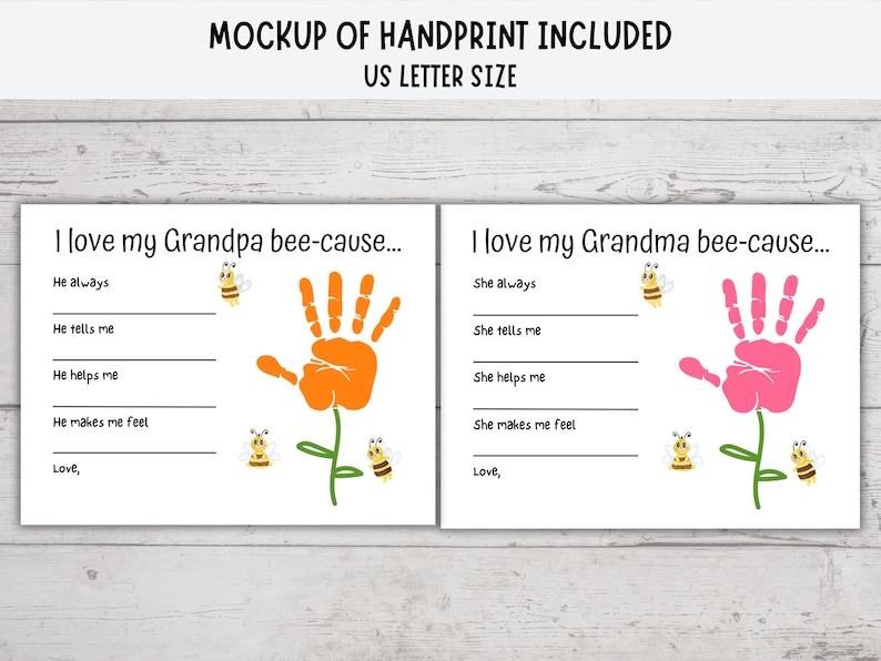Grandparents Day Handprint Craft, Happy Grandparents Day Handprint I ...