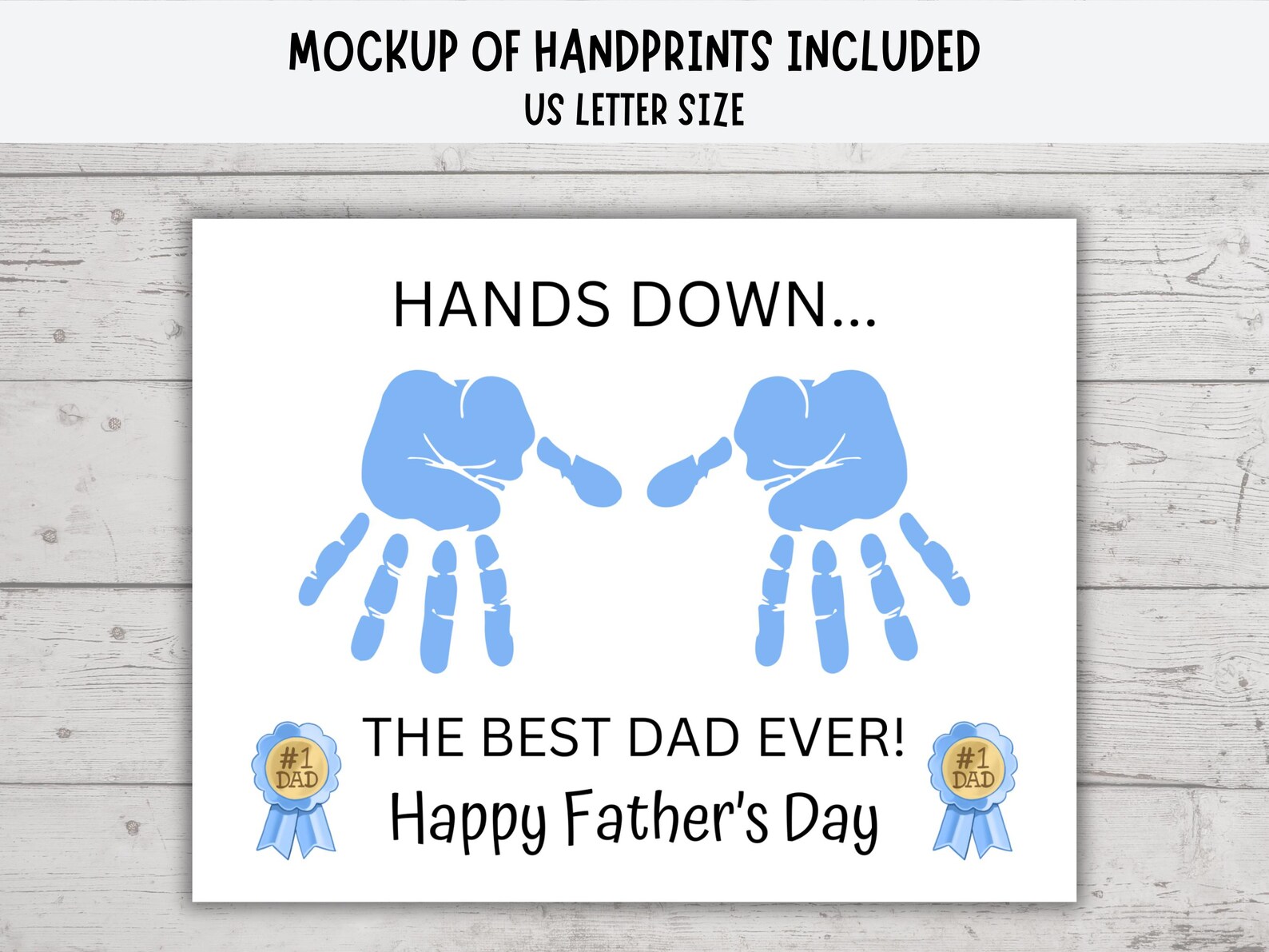 Fathers Day Handprint Craft Hands Down, Fathers Day Handprint Template ...