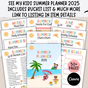Summer Bucket List Printable, Editable Summer Bucket List, Bucket List ...