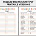 Reward Bucks for Kids, Reward Bucks Printable, Reward Chart, Good ...
