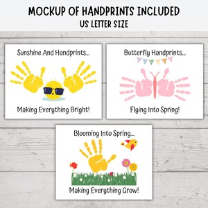 Spring Handprint Crafts, Spring Handprint Keepsake Art Activities ...