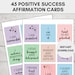 Positive Affirmation Cards Printable, Daily Affirmations for Success ...