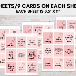 Affirmation Cards Teens, Positive Affirmation Cards for Teenage Girls ...