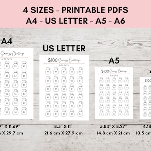 Printable Savings Challenge Bundle, Savings Trackers Bundle, Money ...