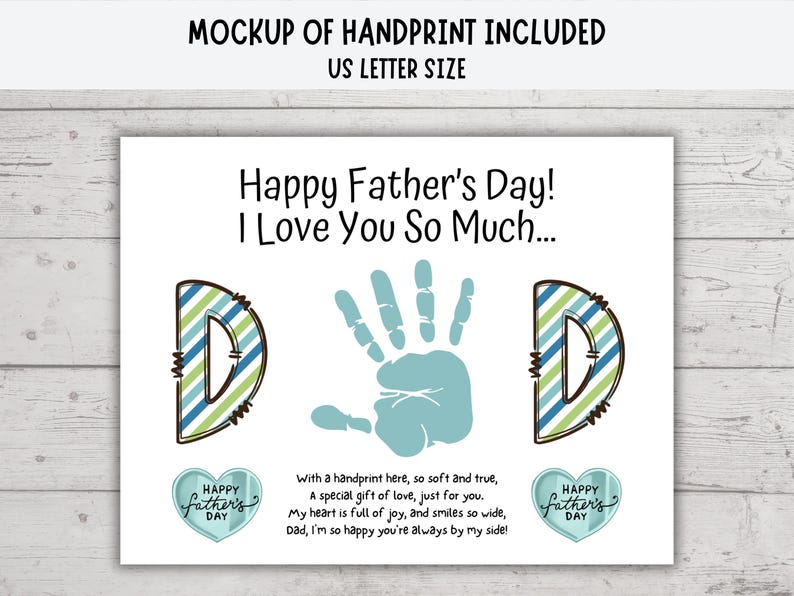 Fathers Day Handprint Art, Fathers Day Handprint Craft, Fathers Day ...
