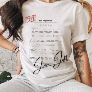 Joan Jett Bad Reputation T Shirt - Etsy