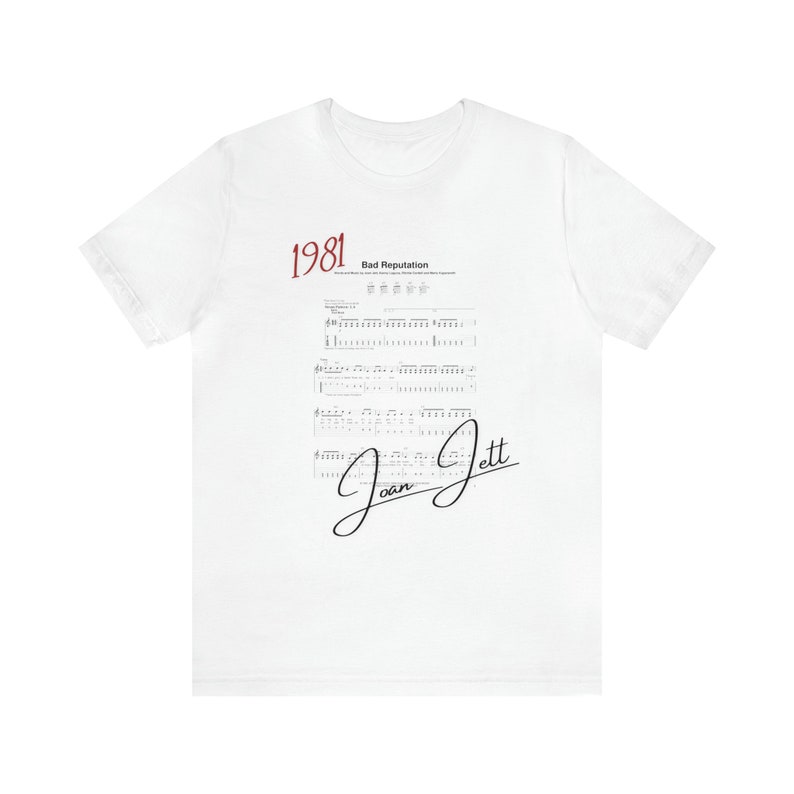Joan Jett Bad Reputation T Shirt - Etsy