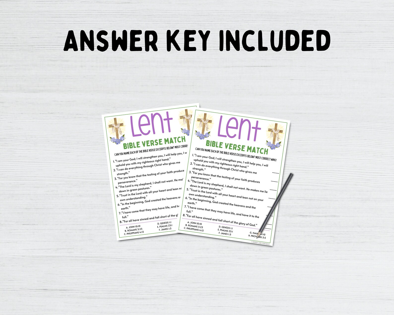 Lent Bible Verses Game | Lenten Games | Lent Activities | Lent Church ...
