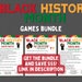 Black History Month Games Bundle | Black History Trivia Games | Fun ...
