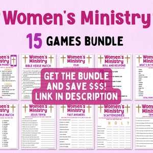 Bible Games Bundle | Bible Study Games | Church Games | Youth Group ...