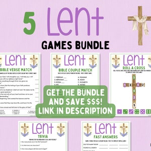 Lent Activity Cards | Lenten Game | Lent Activities for Kids | Lent ...