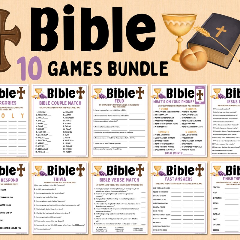 Bible Games - Etsy