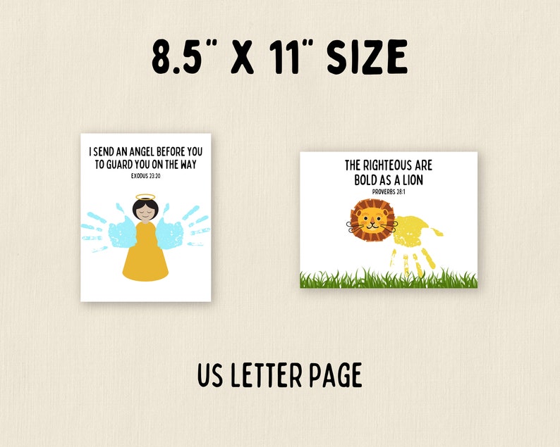 Bible Handprint Art Bundle | Bible Handprint Crafts | Fun Printable ...