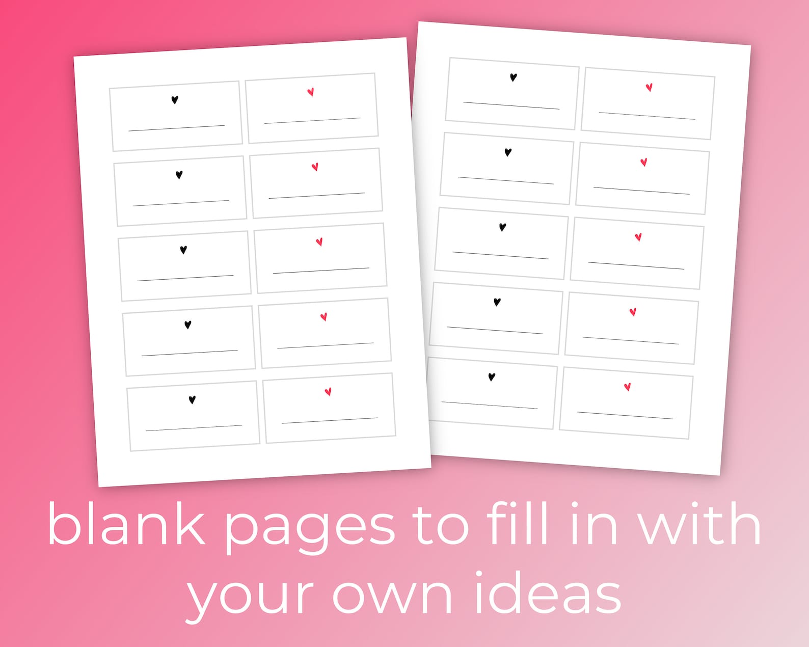 Love Notes Printable Love Notes Cards Mini Love Messages Valentine's ...