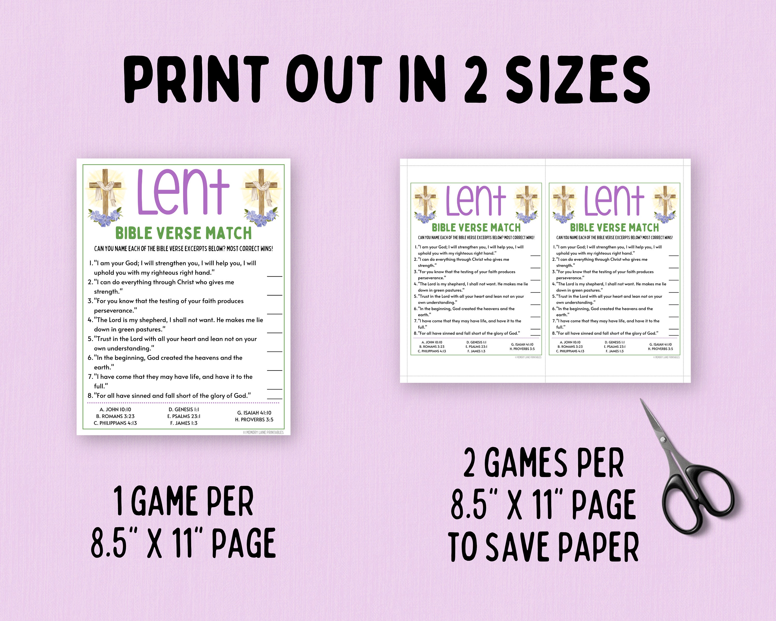 Lent Bible Verses Game | Lenten Games | Lent Activities | Lent Church ...