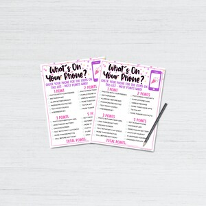 What's on Your Phone Birthday Game | Birthday Game for Her | Adult ...