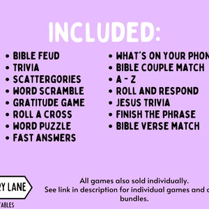Bible Games Bundle | Bible Study Games | Church Games | Youth Group ...