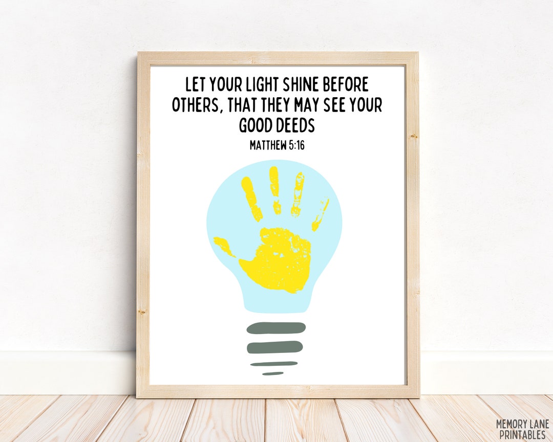 Bible Handprint Art | Bible Handprint Craft | Fun Printable Craft ...