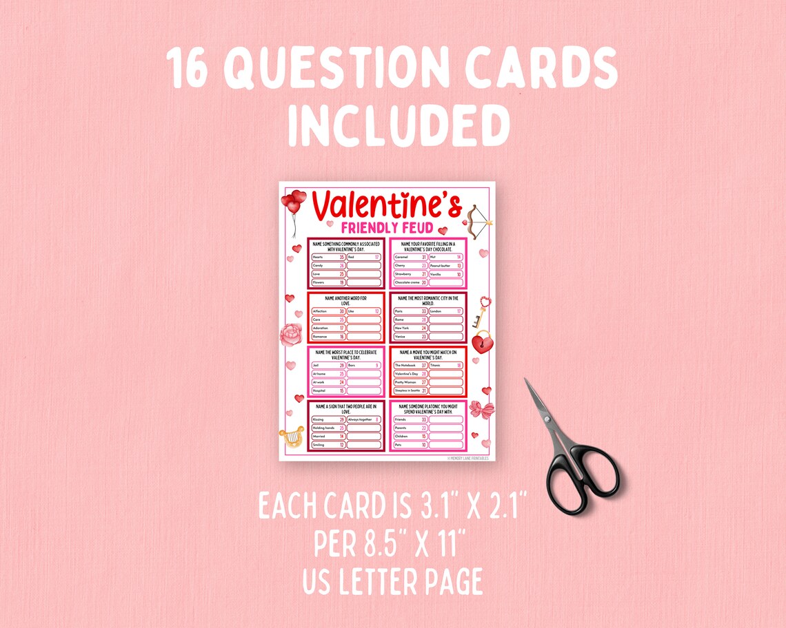 Valentine's Friendly Feud Game | Valentine's Day Family Feud Game ...