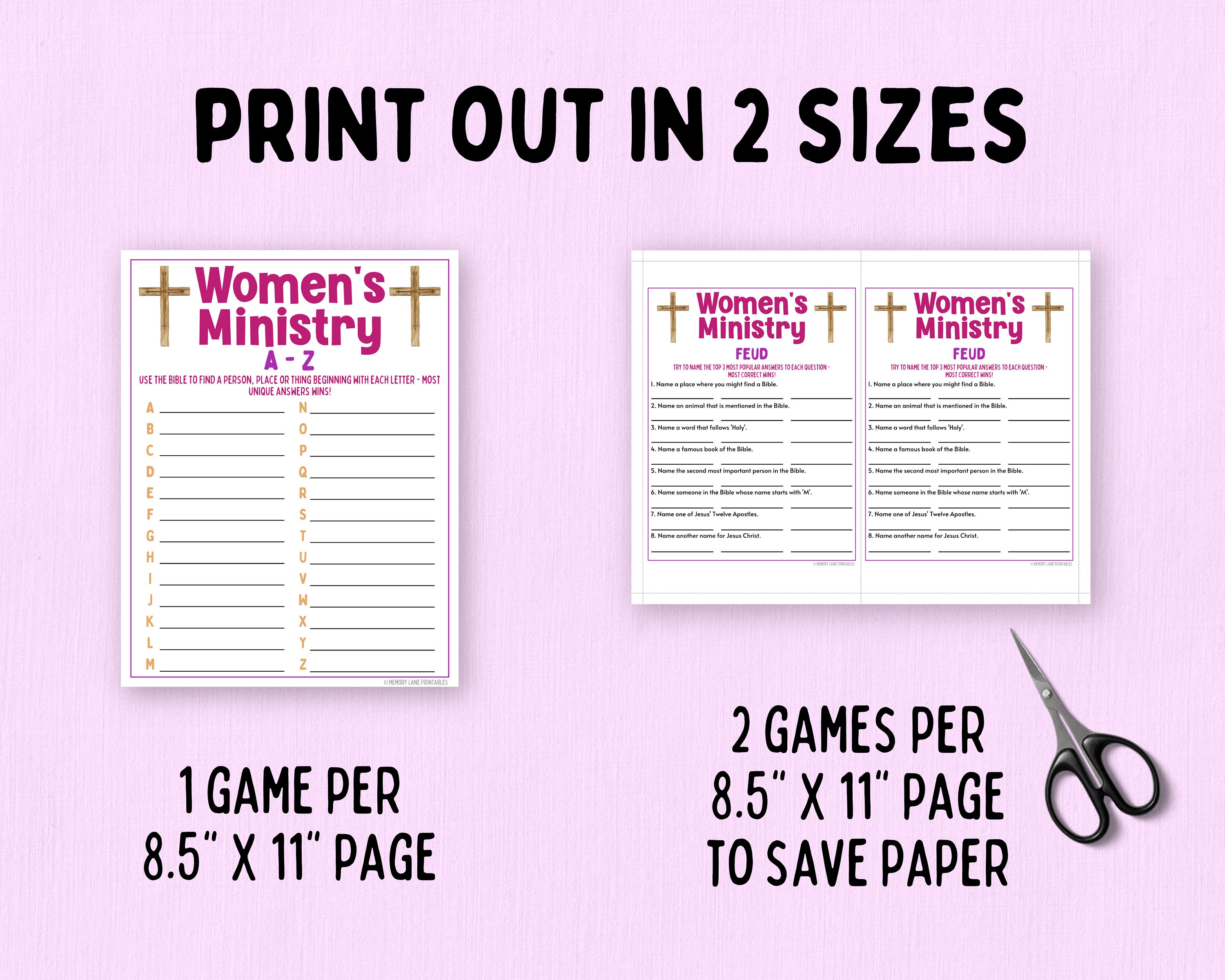 Women's Ministry Games Bundle Bible Games Church Games Women's Retreat ...