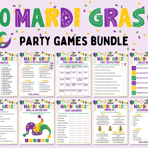 Mardi Gras Activity - Etsy