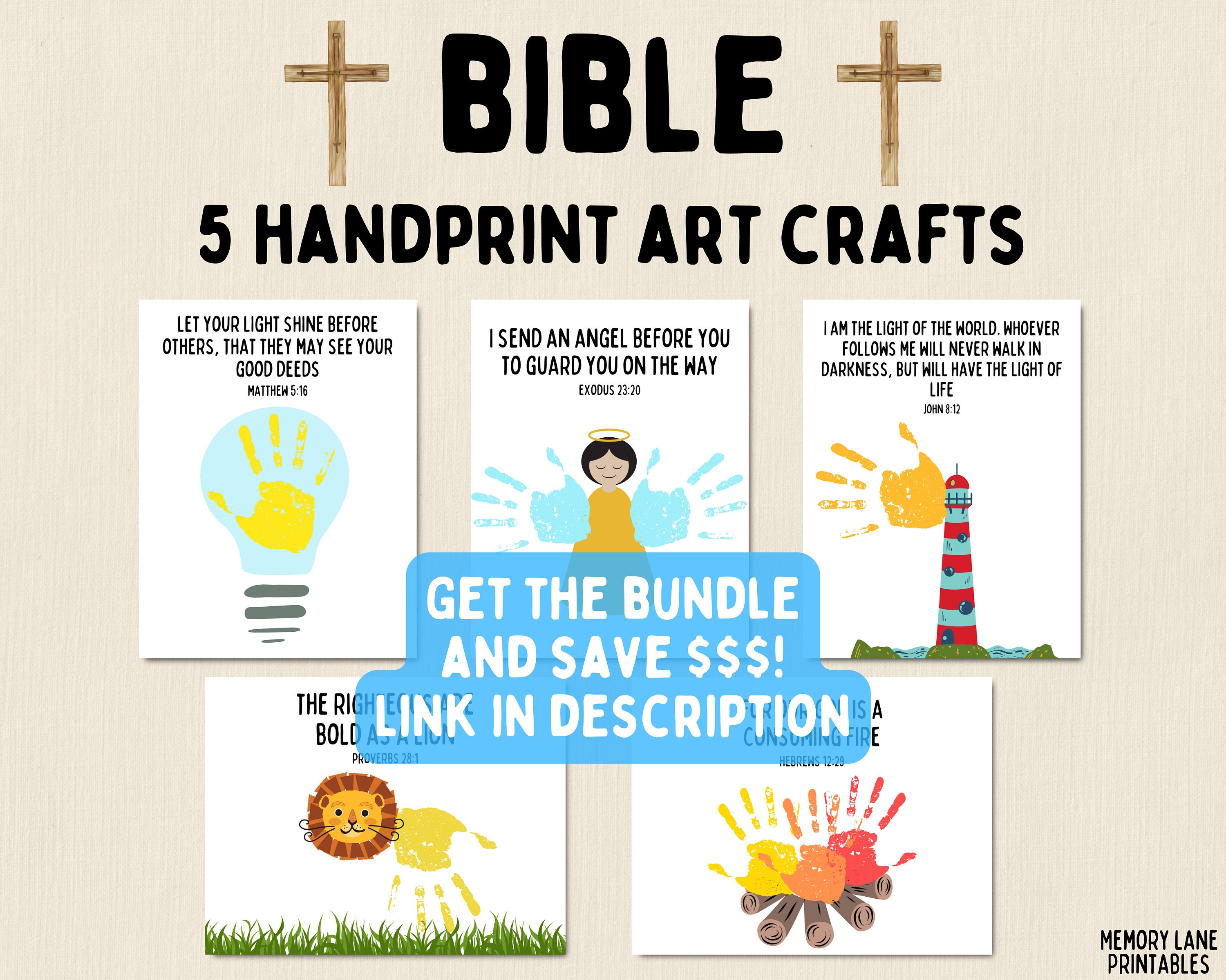 Bible Handprint Art Bible Handprint Craft Fun Printable Craft Sunday ...