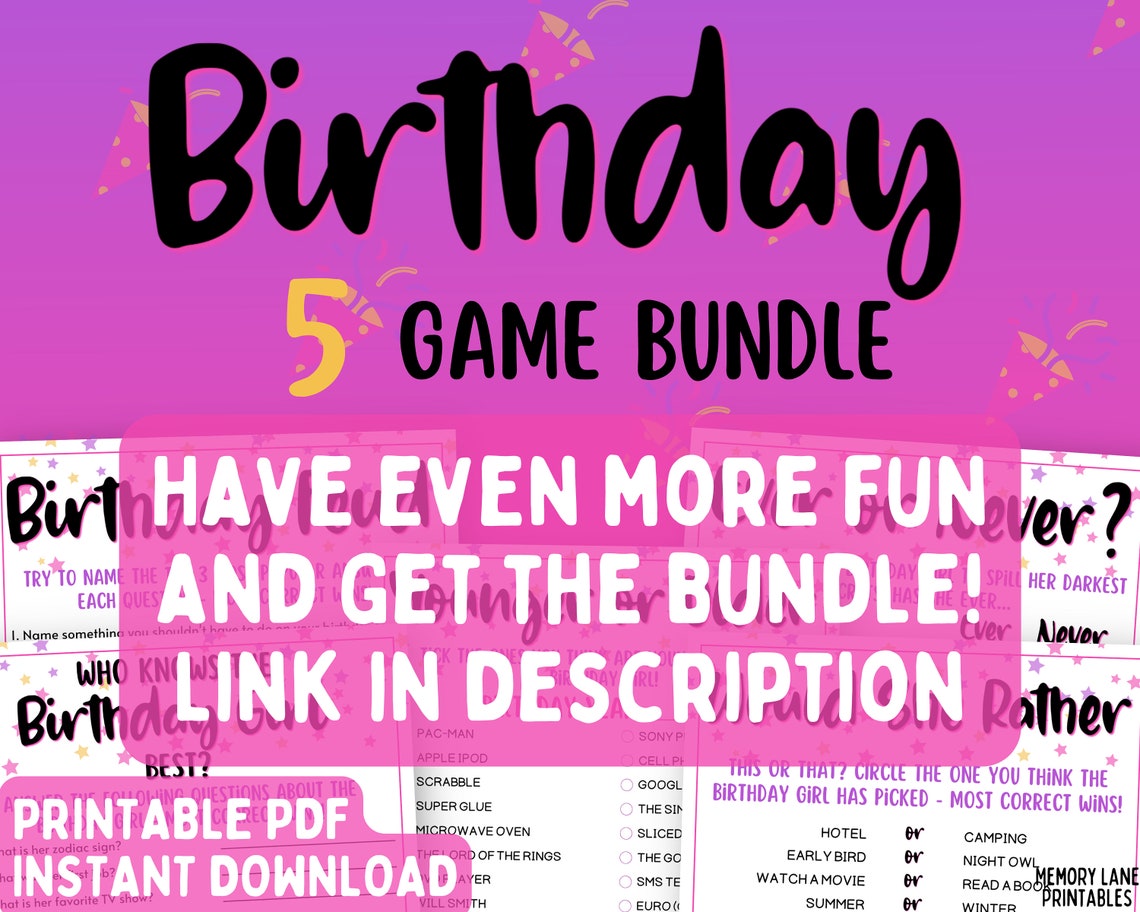 Find Someone Who Birthday Game Birthday Game for Her Adult - Etsy