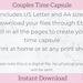 Time Capsule for Couples | Printable Date Night Activity | Valentine's ...