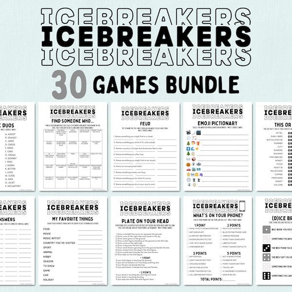 Appreciation Icebreaker - Etsy