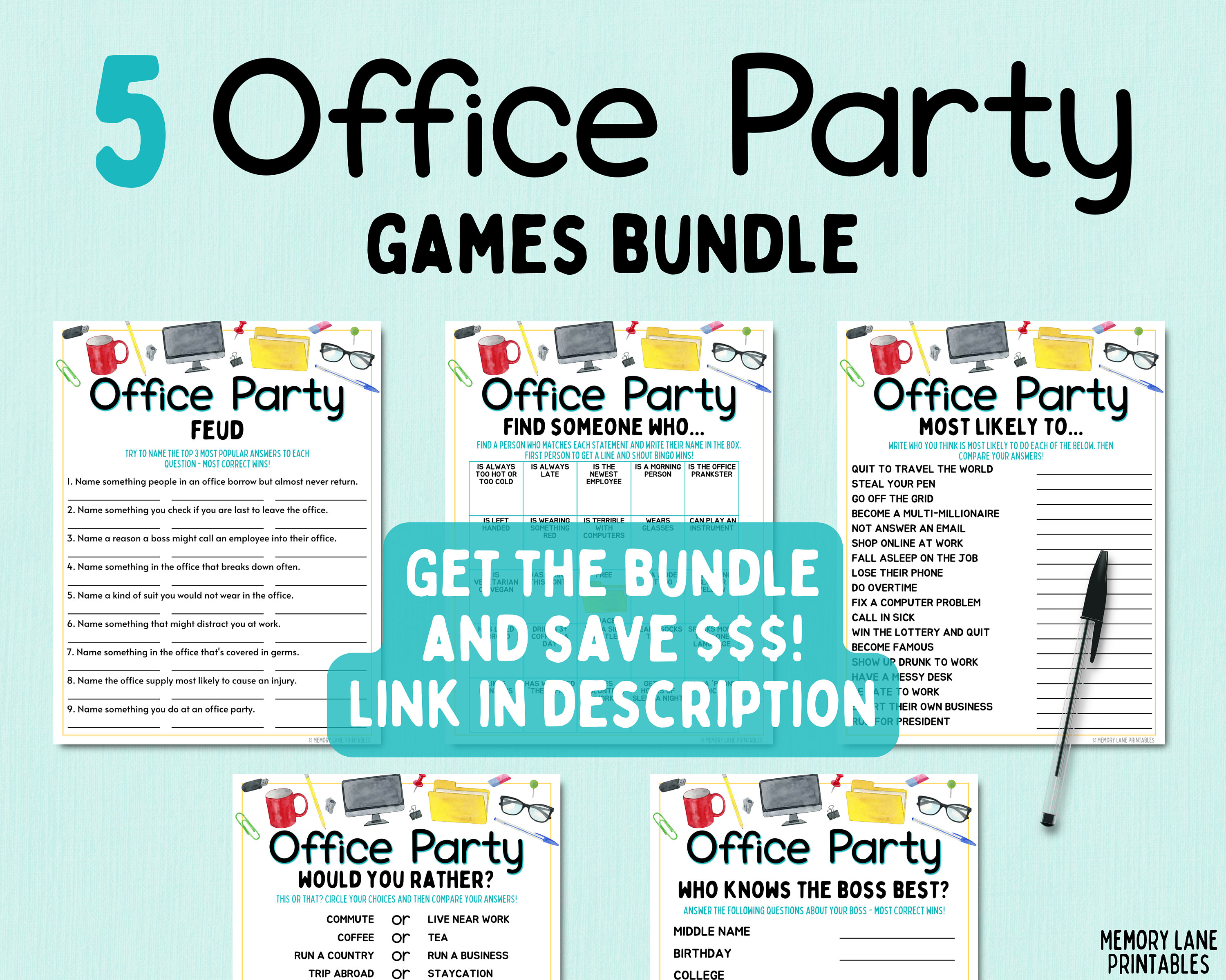 Office Party Who Knows the Boss Best Game | Work Party Game | Fun ...